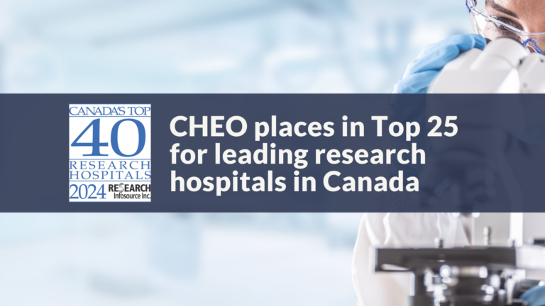 Annual Report 2024-2025 - CHEO Research Institute